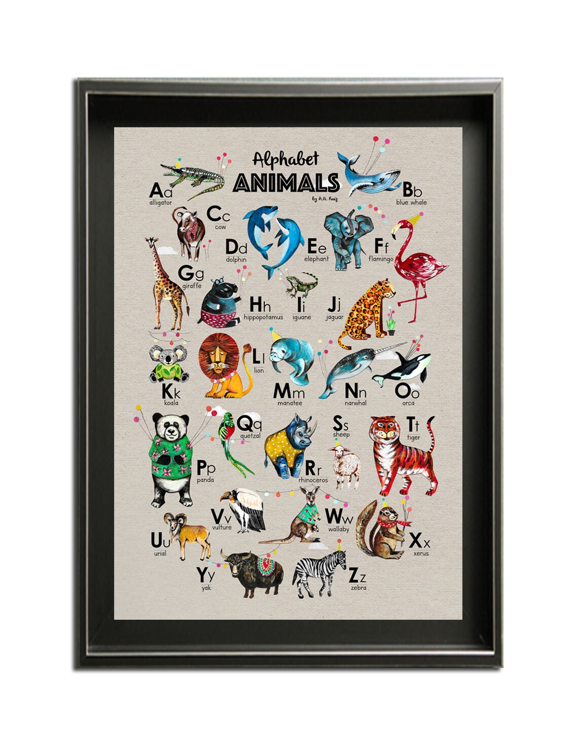 ABC Animals, Animal Alphabet, Now in DIGITAL Version - Etsy