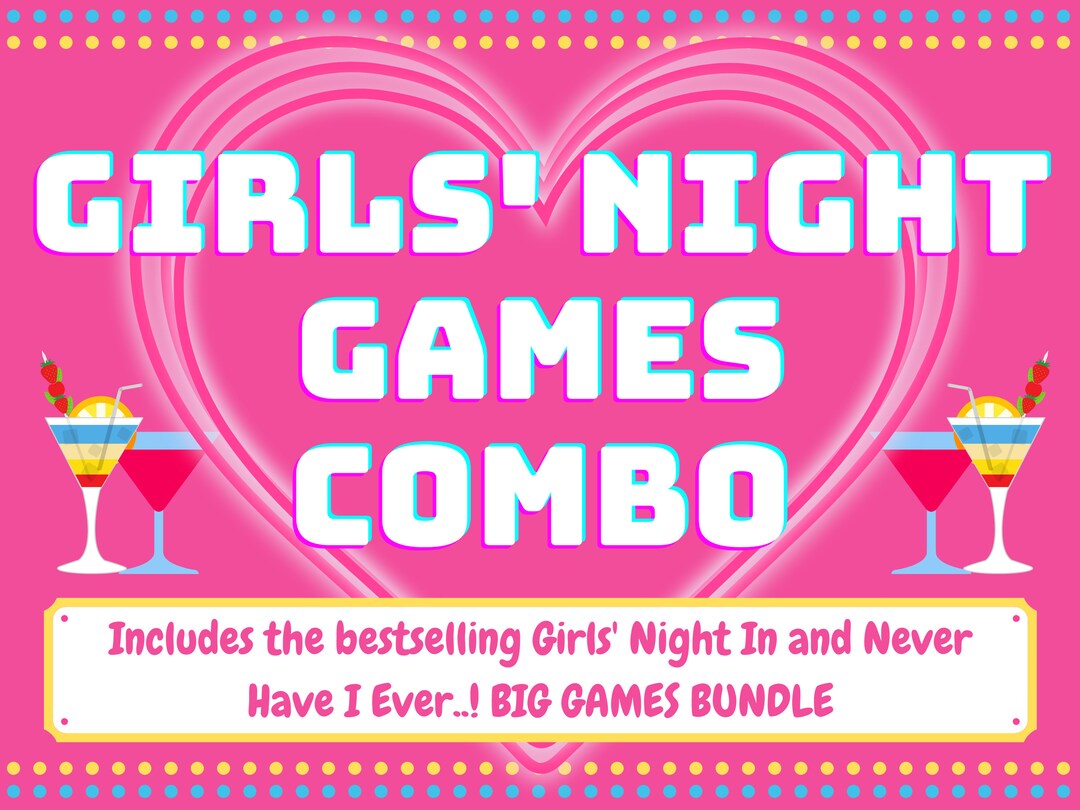 GIRLS NIGHT GAMES Girls' Night Games Bundle Online Party Birthday Games ...