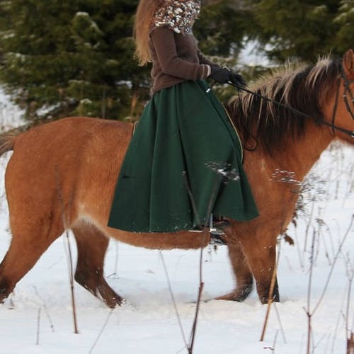 Equine Riding Skirt Wool - Etsy