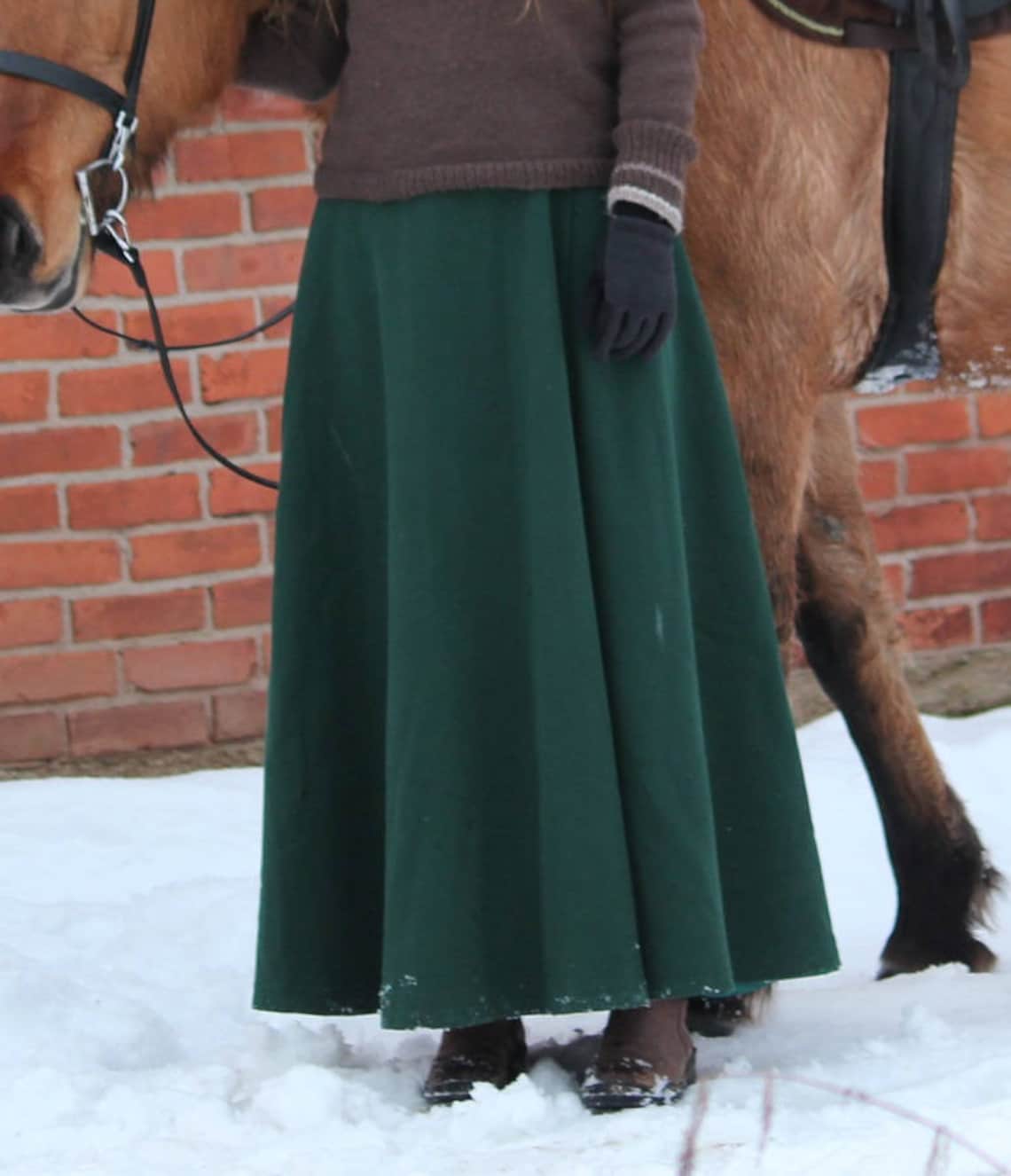 Equine Riding Skirt, Wool - Etsy