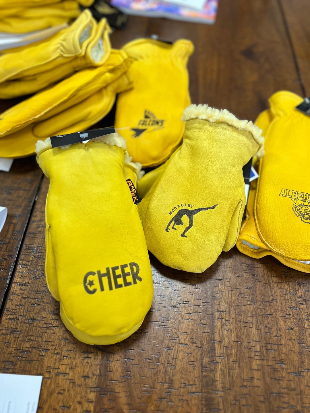 YOUTH LEATHER CHOPPERS - Youth Size Customize Branded Chopper Mittens ...