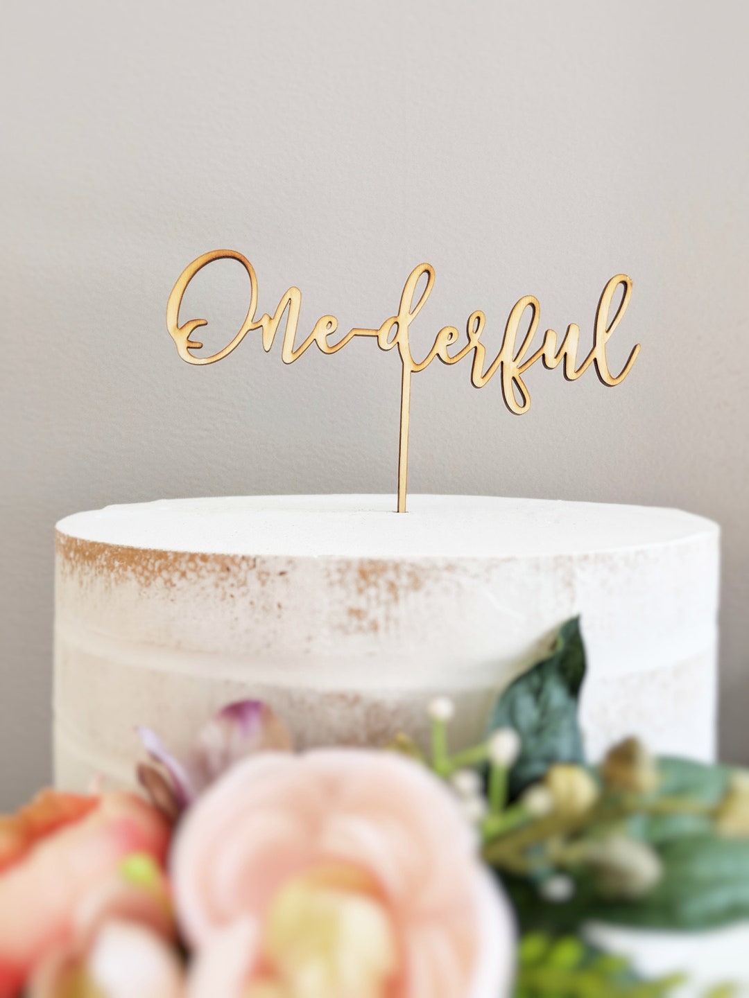 One-derful Cake Topper - Birthday Cake Topper - Birthday Cake - First ...