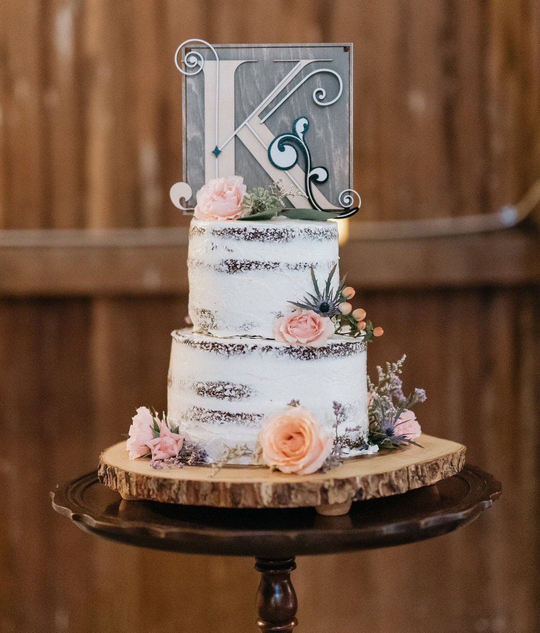 Multi Layered Wood Cake Topper, Multi Layered Wedding Cake Topper ...