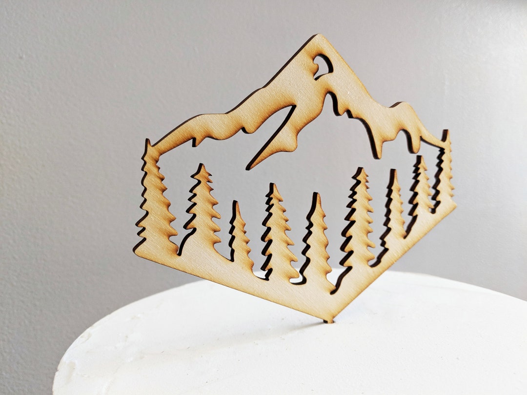 Mountain Cake Topper - Birthday Cake Topper - Wild One Birthday Party ...