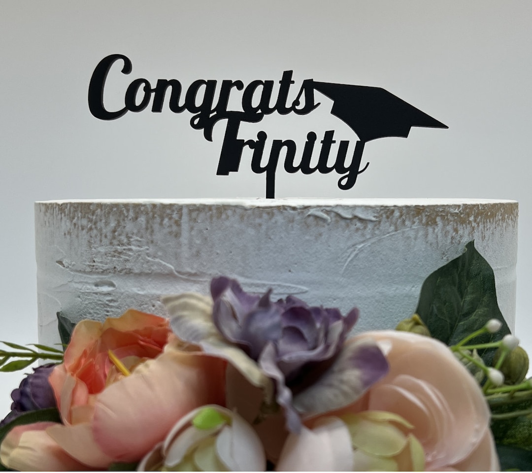 Topper de bolo de formatura com nome personalizado - Turma de 2024 ...