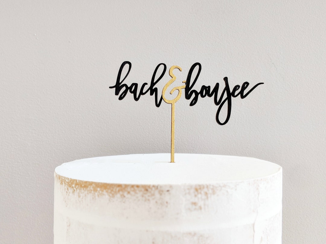 Bach & Boujee Cake Topper - Bachelorette Party Decor - Etsy