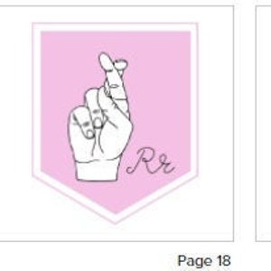 American Sign Language ASL Banner Sign Bunting Welcome | Etsy