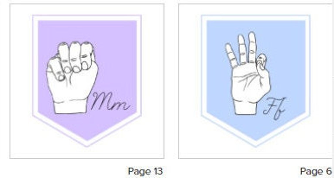 American Sign Language ASL Banner Sign Bunting Welcome Alphabet Pastel ...