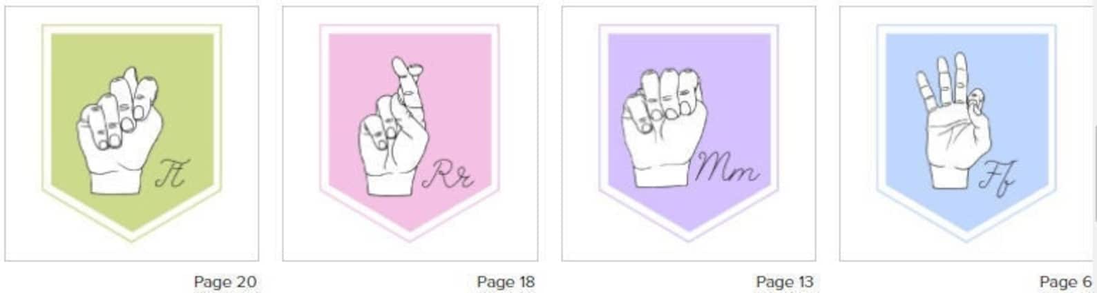 American Sign Language ASL Banner Sign Bunting Welcome Alphabet Pastel ...