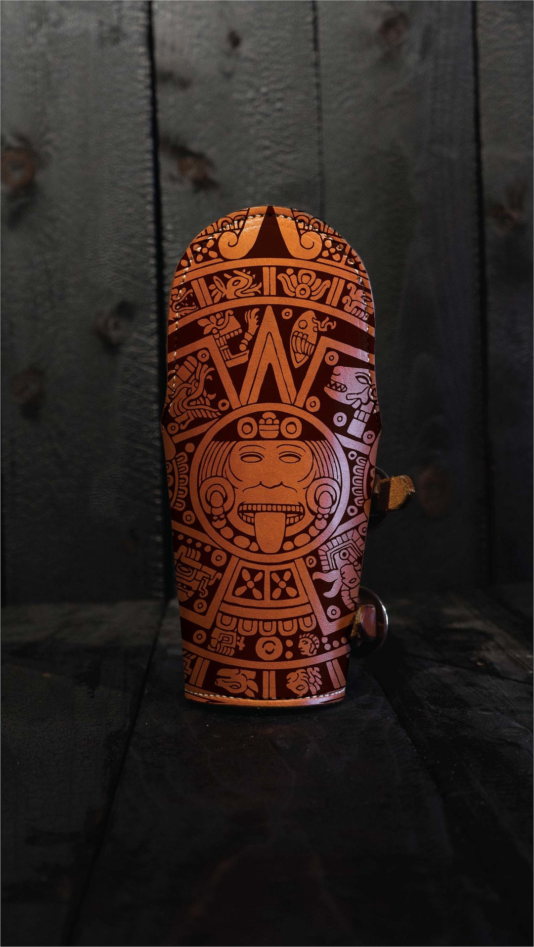 Aztec Engraved Welding Leather Armpad - Etsy