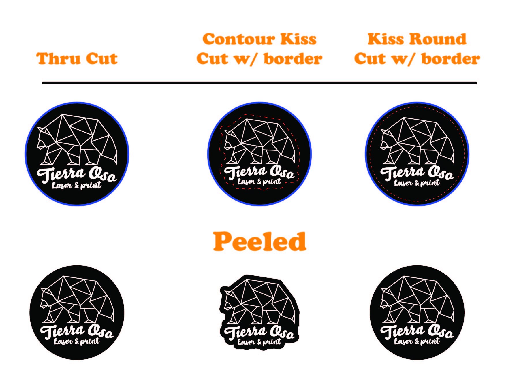 Custom 4''inch by 4 Inch Vinyl Stickers for Businesses Logos and Qr ...