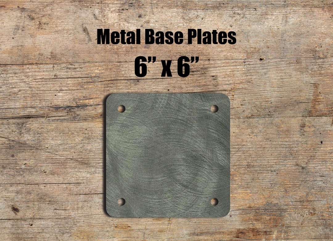 6x6 Base Plate 6 Inch by 6 Inch Metal Base Plate Mild Steel Plates for ...
