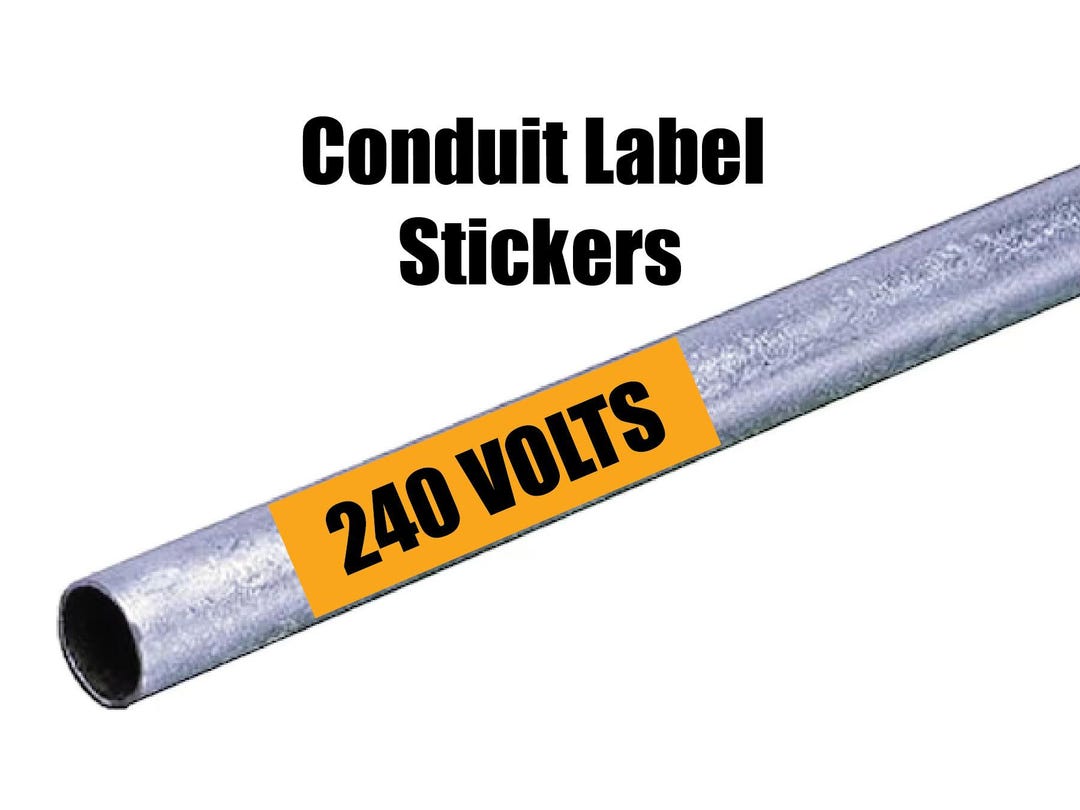 Conduit Labeling Stickers for EMT GRC Conduit or Jboxes - Etsy