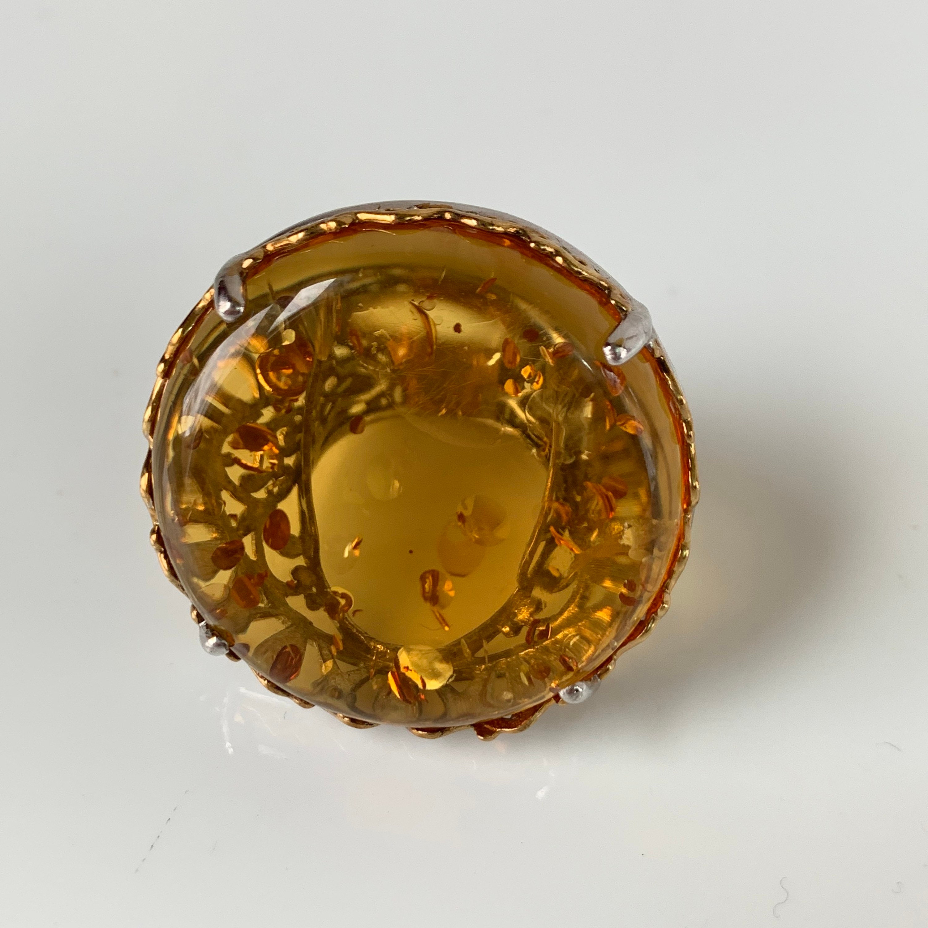 Michael Valitutti 925 NH Amber Filigree Ring - Etsy