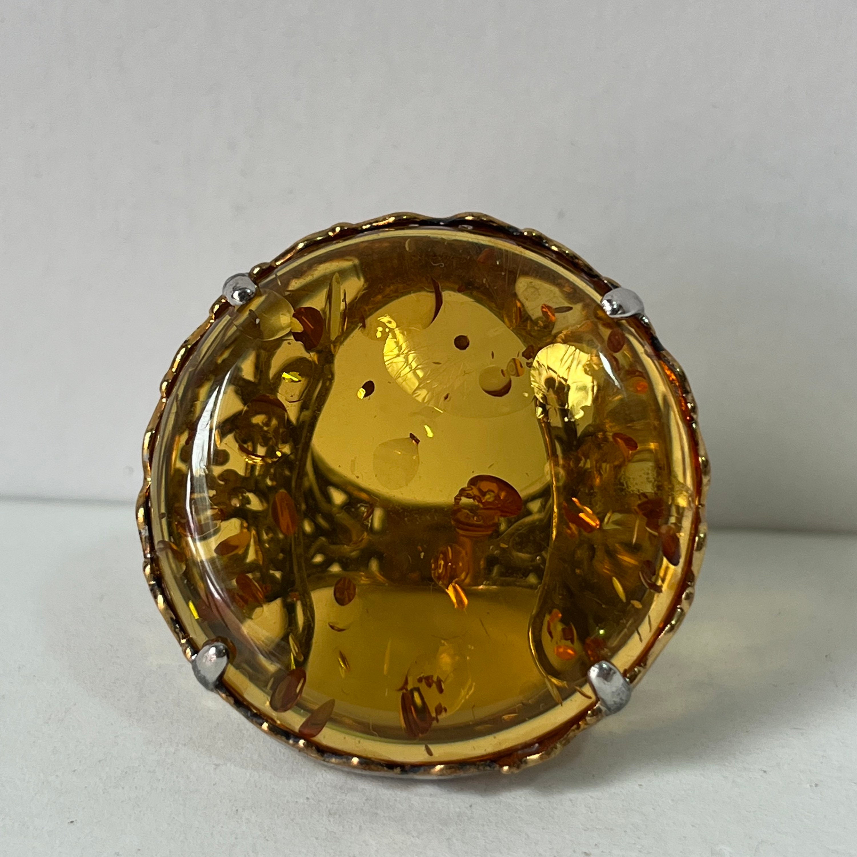 Michael Valitutti 925 NH Amber Filigree Ring - Etsy