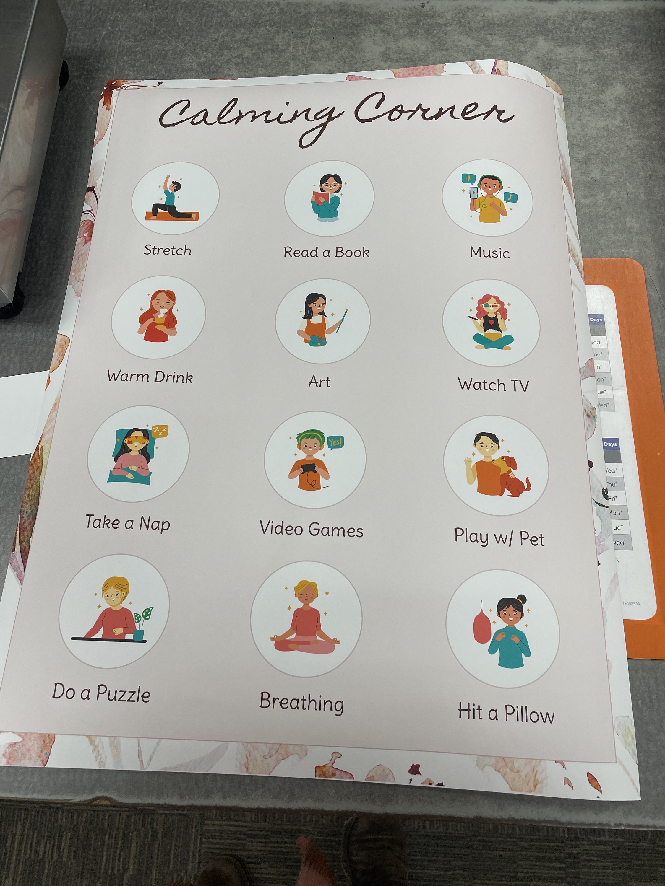 Calming Corner Poster - Etsy