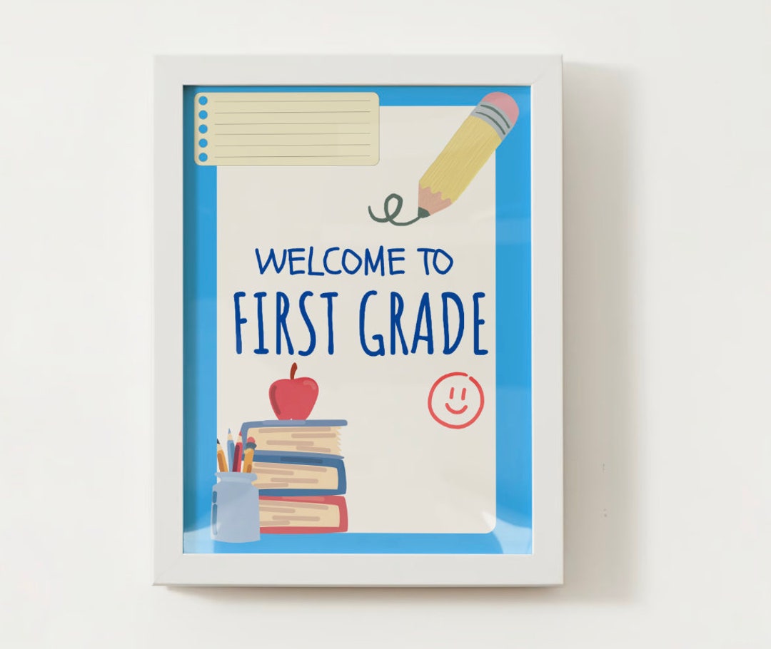 Classroom "welcome to First Grade" Welcome Handout; Classroom Decor ...