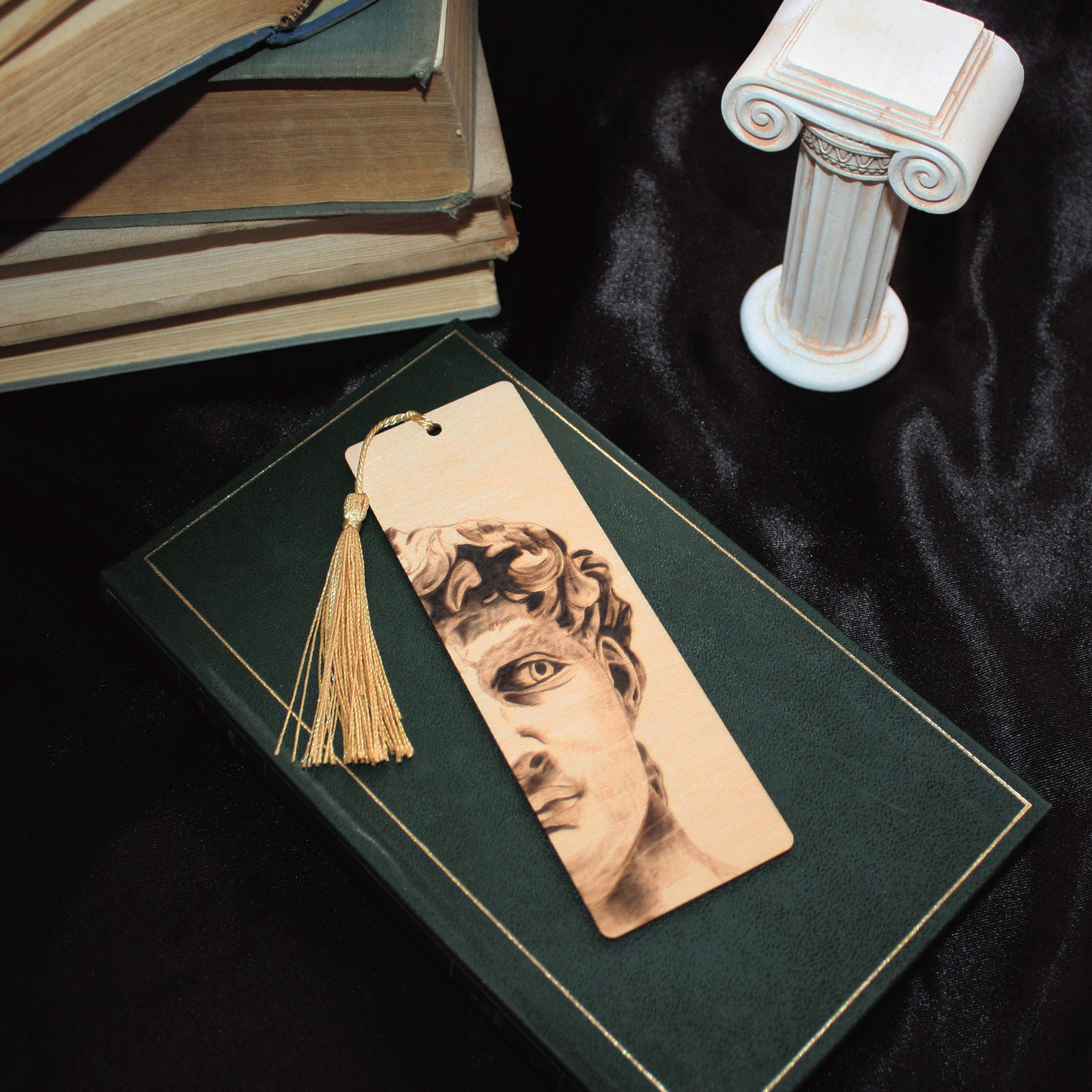 Michelangelo's David Wooden Bookmark Dark Academia - Etsy