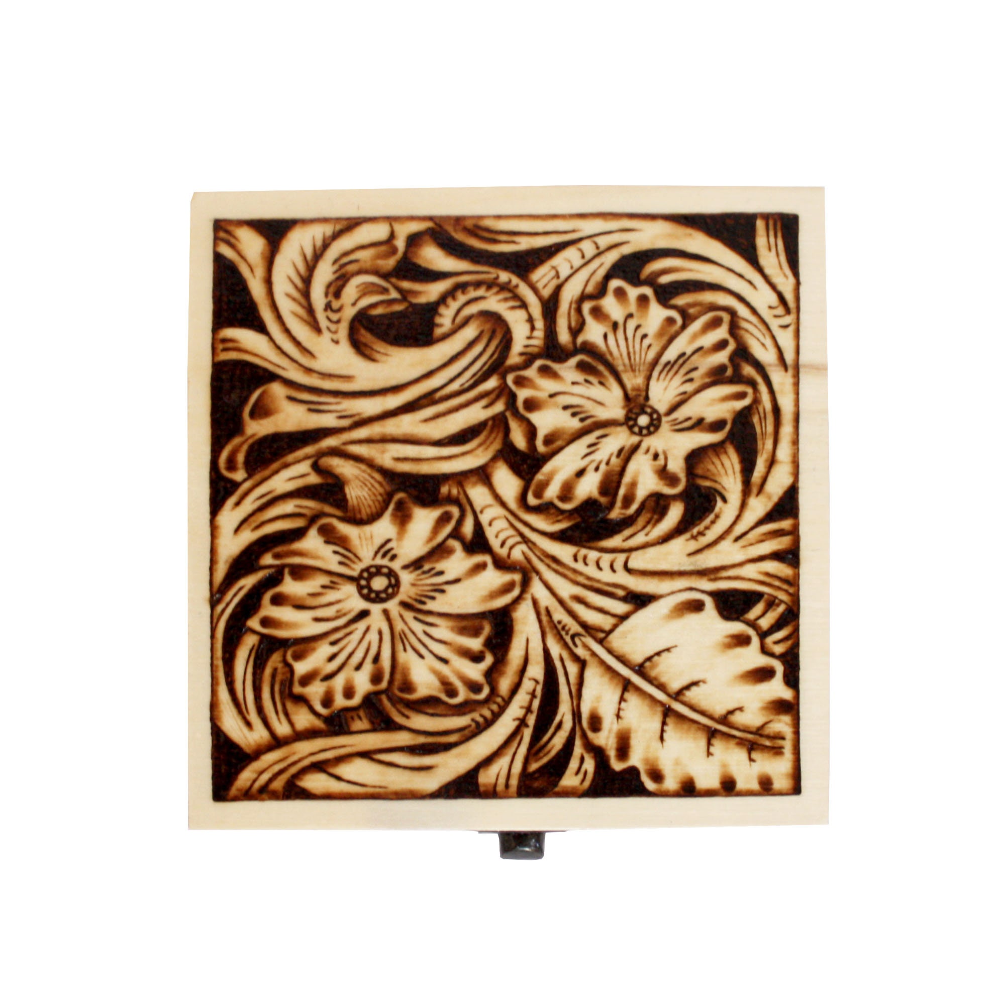 Floral Jewelry Box Custom Pyrography Storage Box Baroque - Etsy