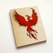 Phoenix Pyrography Wall Art Custom Wall Decor Fire Bird Wall - Etsy