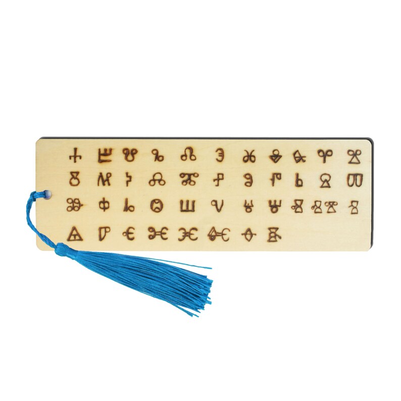 Glagolitic and Cyrilic Alphabet Bookmarks Old Slavic Script | Etsy