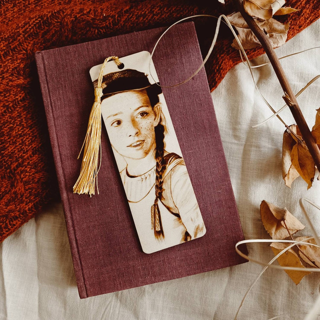 Anne of Green Gables Wooden Bookmark Portrait Cottage Core - Etsy