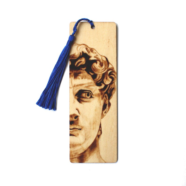 Michelangelo's David Wooden Bookmark Dark Academia - Etsy