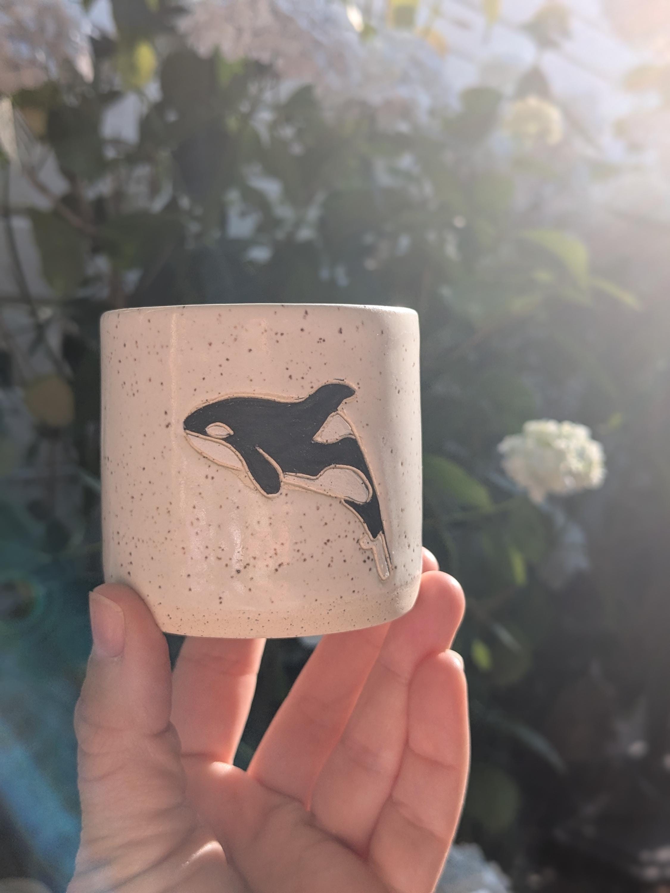 Ceramic Orca Cup - Cortado Size - Etsy