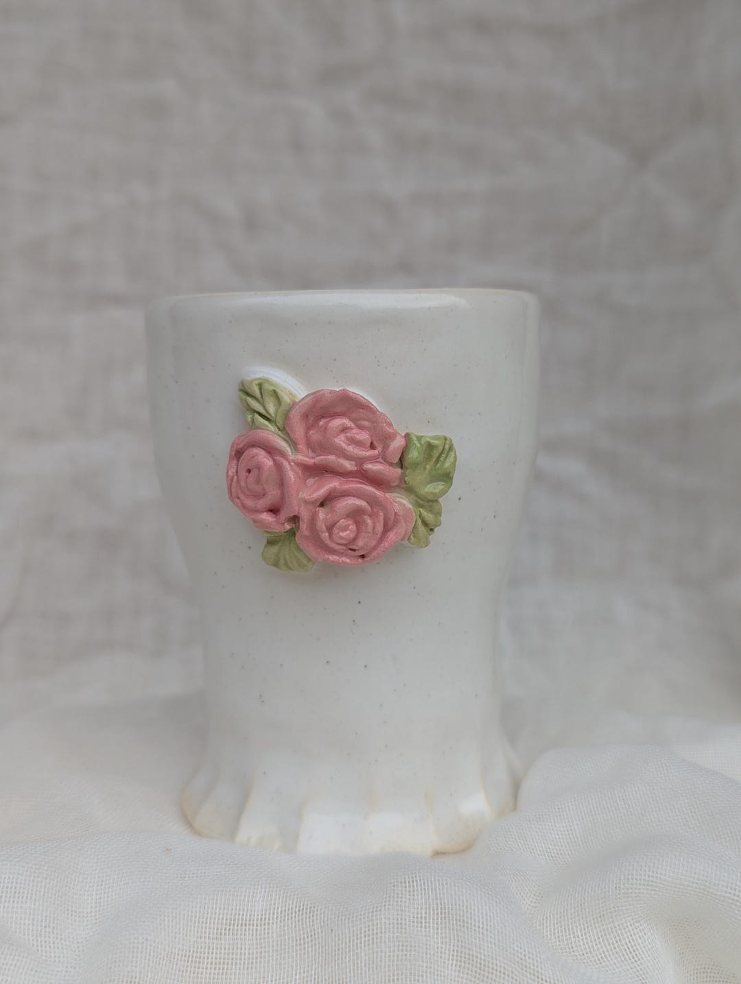 Ceramic Rose Chalice - Approx 10 Oz - Etsy