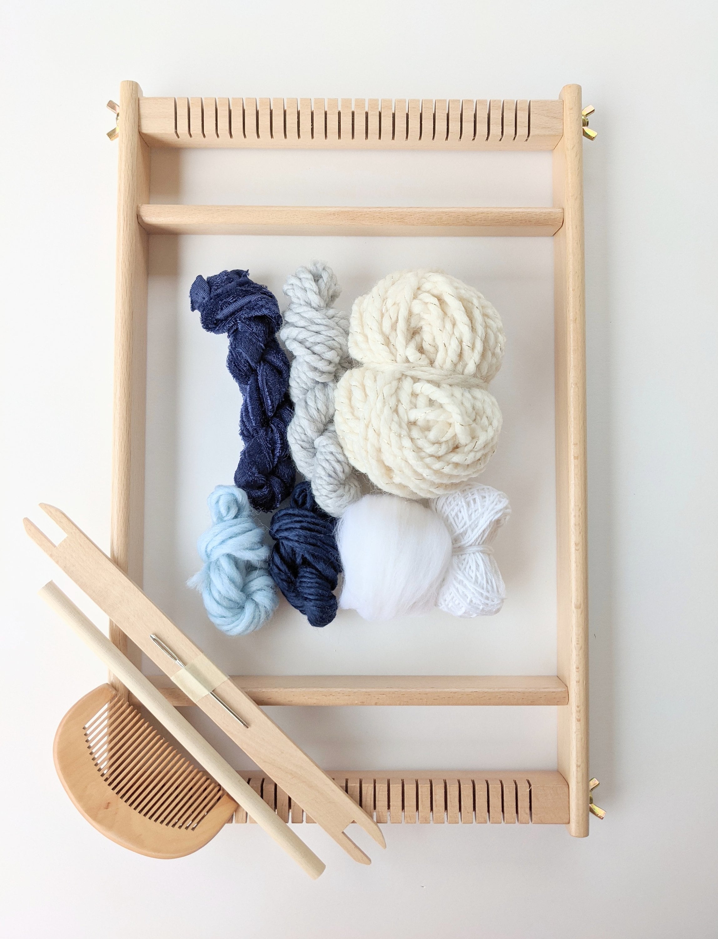 Weaving Starter Pack Ocean Beginner Tapestry Kit Complete - Etsy
