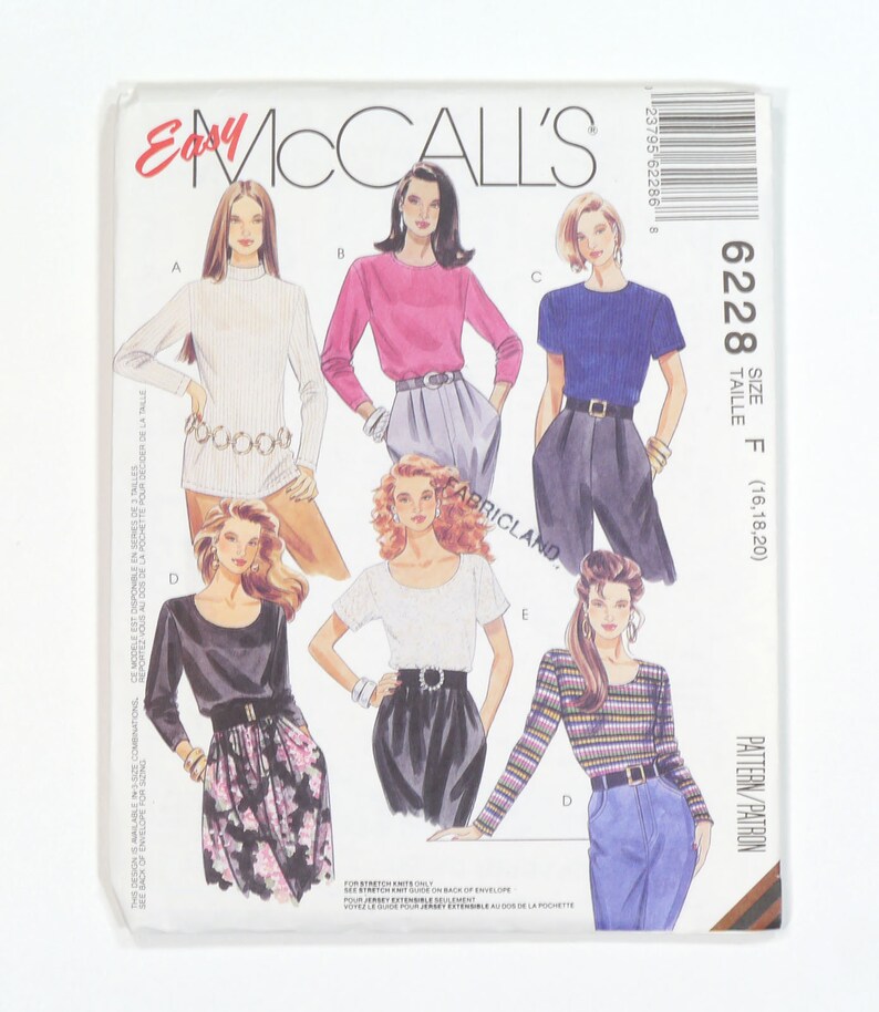 Vintage 1990's Women's Sewing Patterns Lot of 4 - Etsy