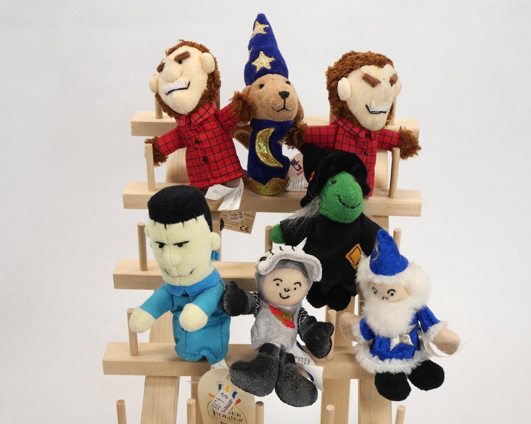 Werewolves, Witches & Wizard Finger Puppets Lot of 7 Manhattan Toy ...