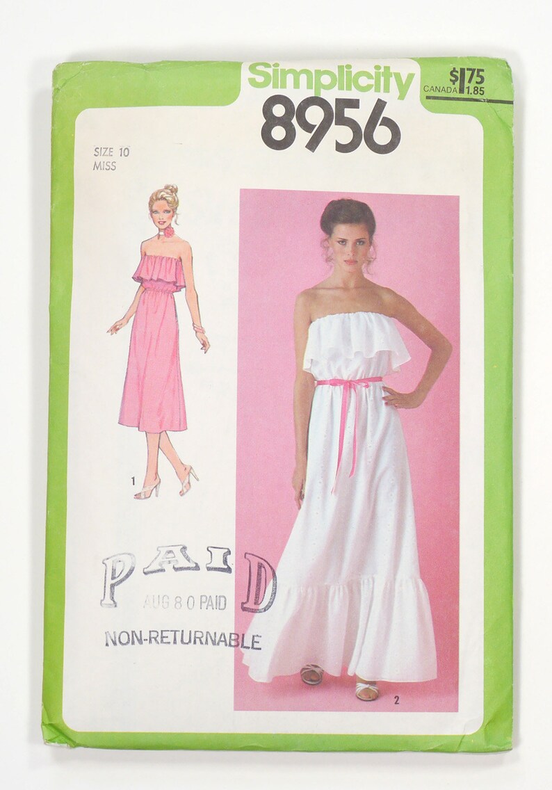 Vintage 1970's Women's Sewing Patterns Lot of 4 Includes Simplicity ...