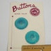 Vintage Turquoise Plastic Buttons Lot of 13 Buttons Variety of Styles ...