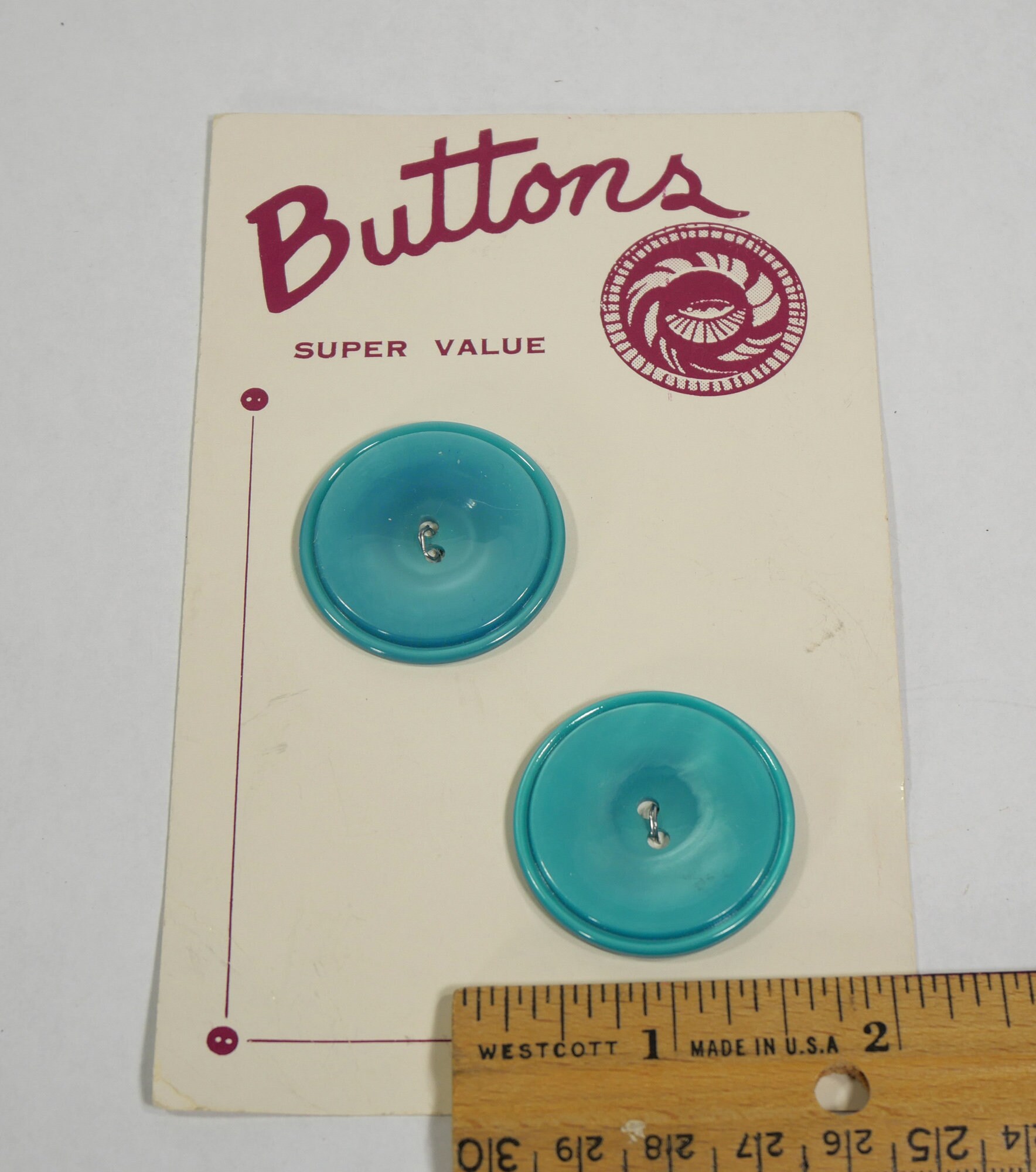 Vintage Turquoise Plastic Buttons Lot of 13 Buttons Variety of Styles ...