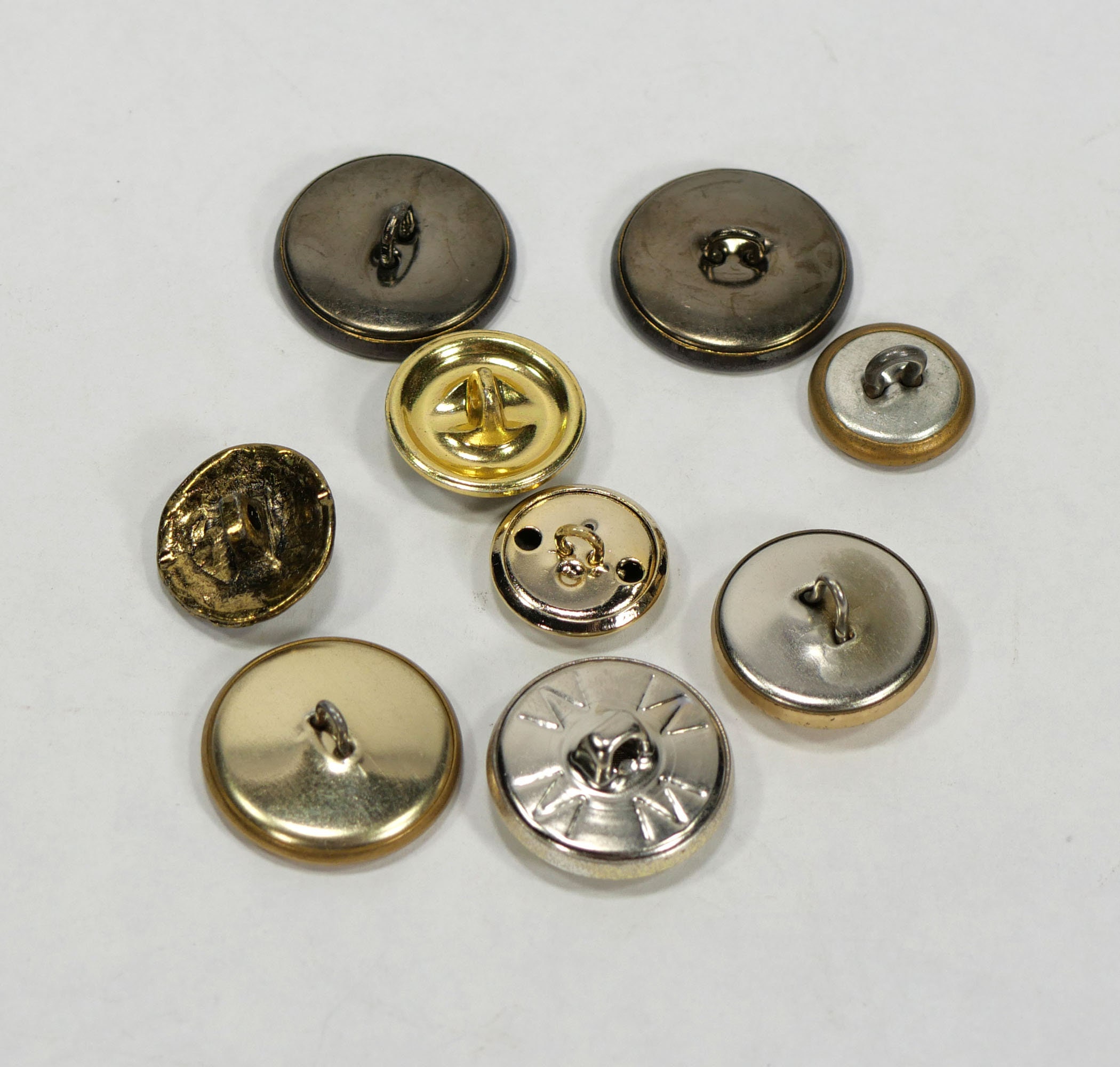 Vintage Gold Tone Finished Button Collection Some Sets & Variety of ...