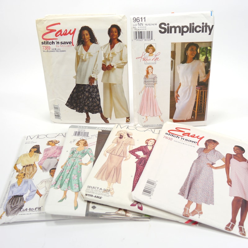 1990 Dress Pattern - Etsy