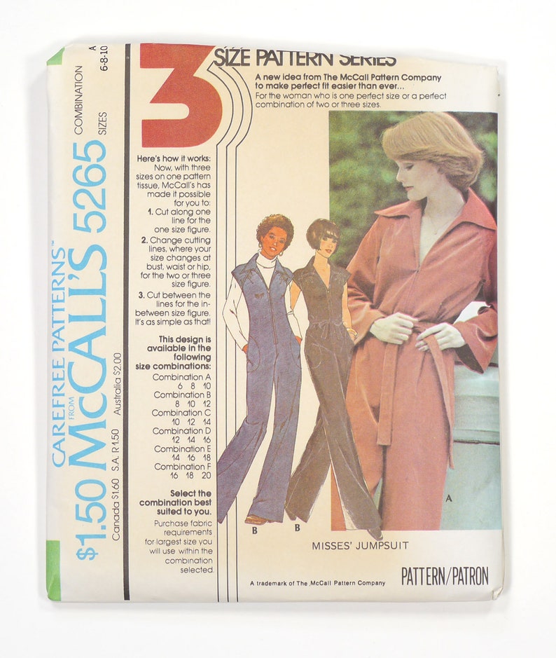 Vintage 1970's Women's Sewing Patterns Lot of 4 Includes Simplicity ...