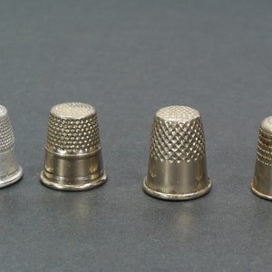 Vintage Lot of 12 Thimbles Advertising Thimbles Souvenir Thimbles ...