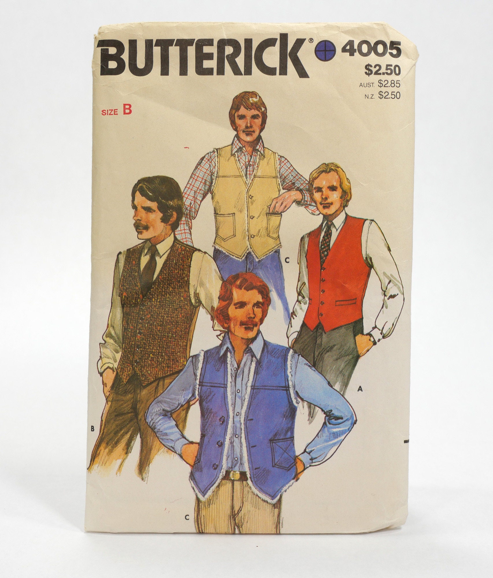 Vintage Men's Sewing Patterns - Lot of 2 - Butterick 4005 Vests ...