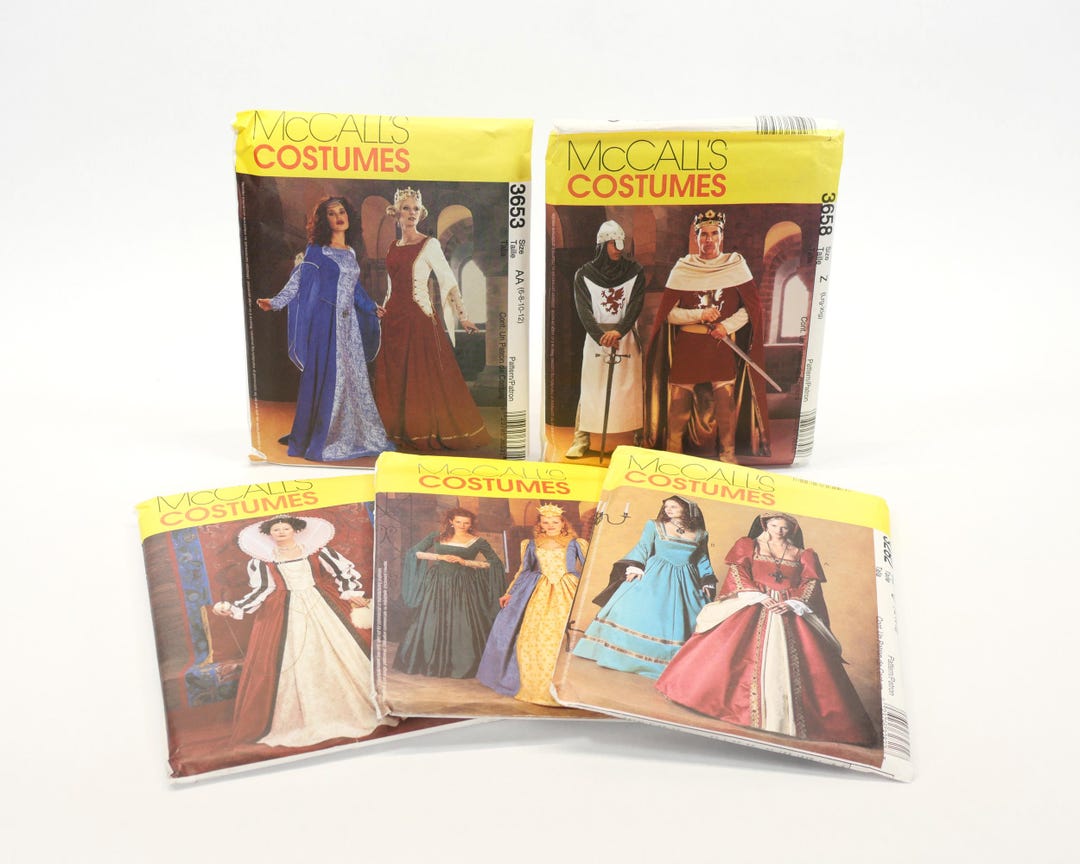 Vintage Lot of 5 Mccalls Costume Patterns - NEW IN PACKAGE - Camelot ...