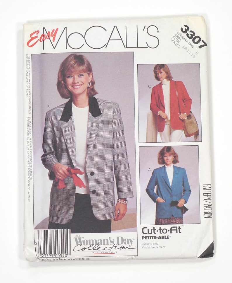 Vintage 1980's Women's Sewing Patterns Lot of 4 Includes Simplicity ...