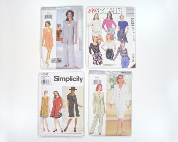 Vintage 1990's Women's Sewing Patterns Lot of 4 | Etsy