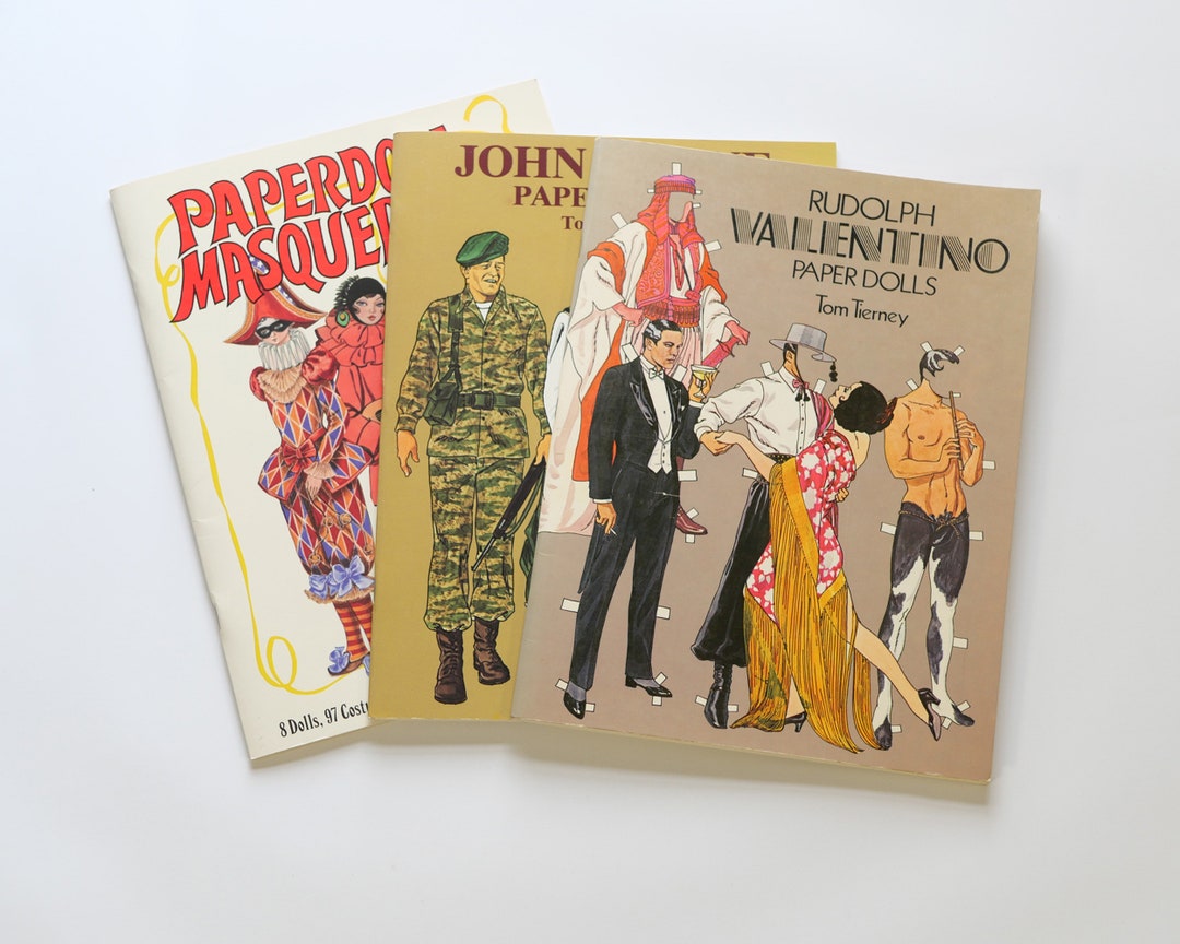 Vintage Lot of 3 Movie Star Paper Dolls - NOS - Tierney & Rosamond ...