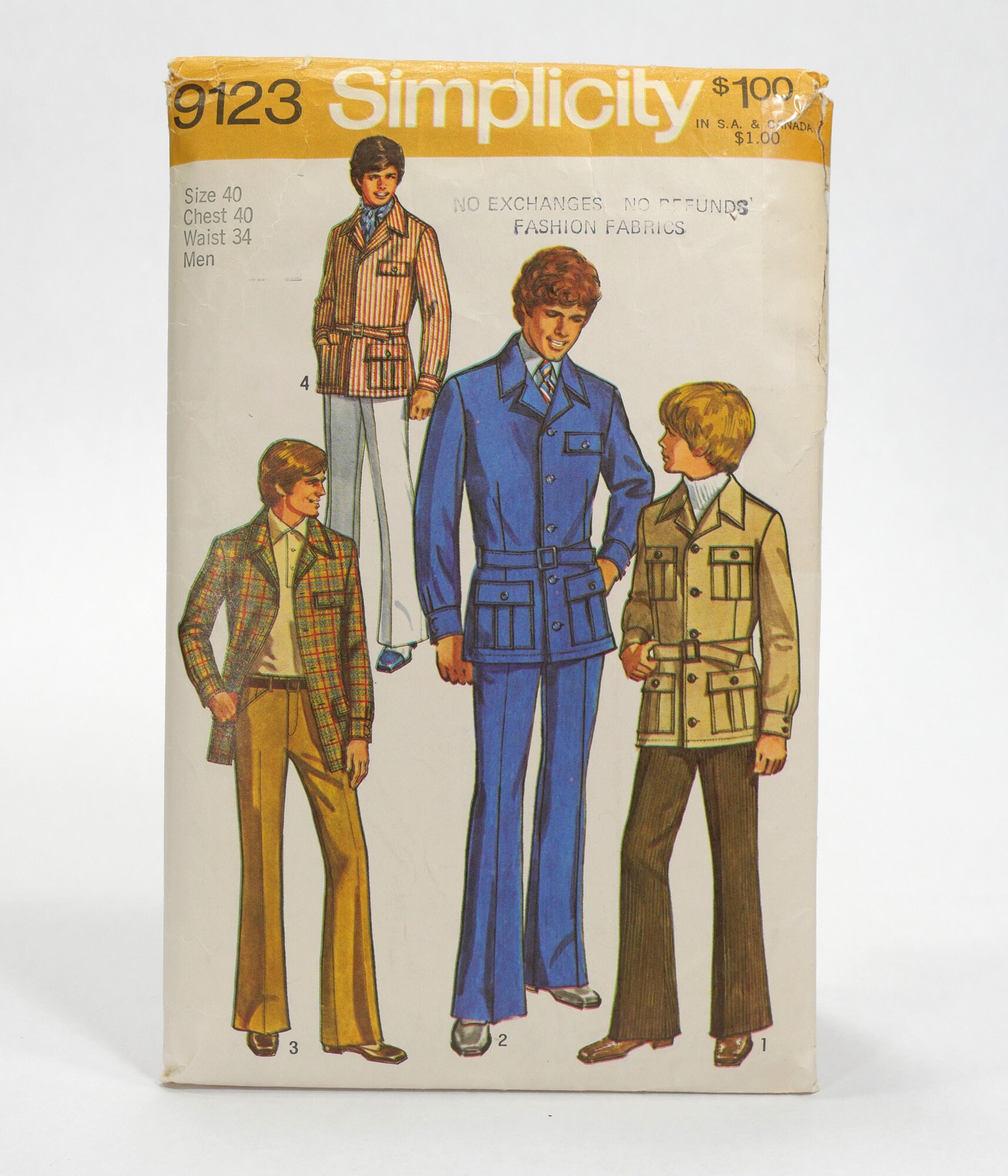 Vintage Men's Sewing Patterns - Lot of 2 - Butterick 4005 Vests ...