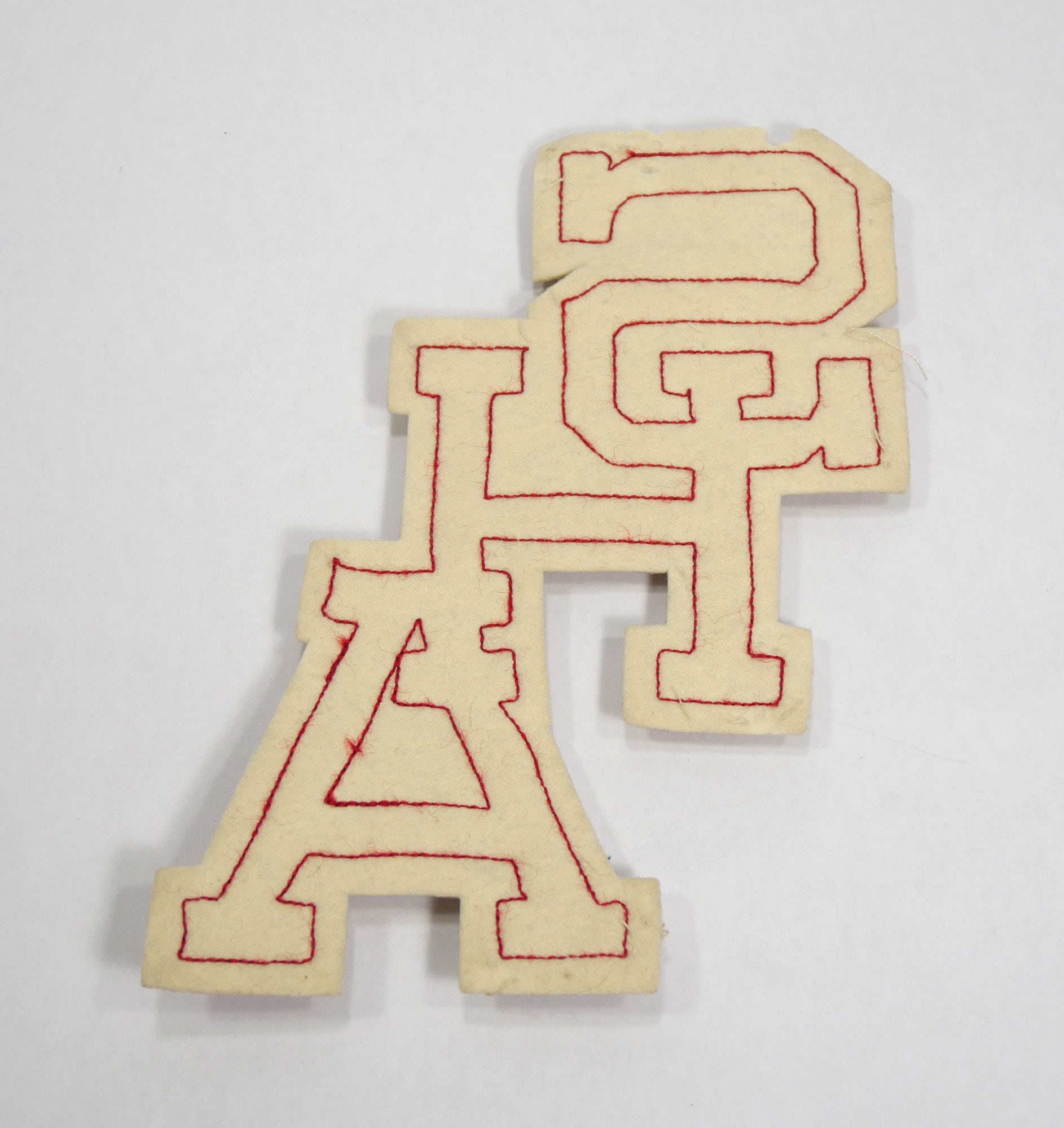 Vintage Varsity Letter SHA 1940s Letter Sweater Letter Felt Patch 7.5 ...