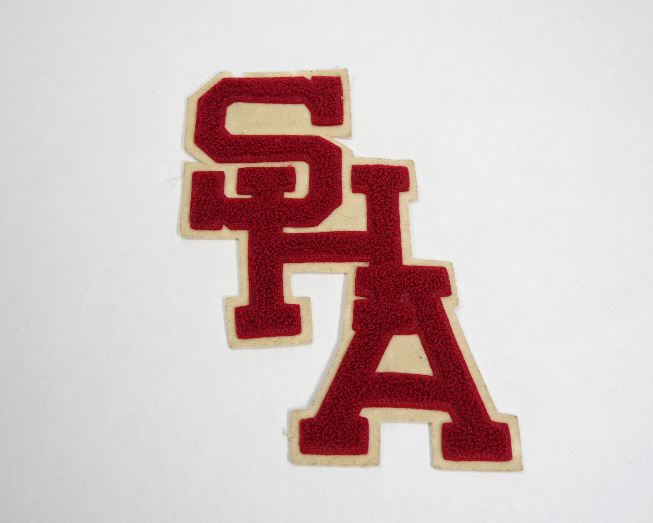 Vintage Varsity Letter SHA - 1940s - Letter Sweater Letter - Felt Patch ...