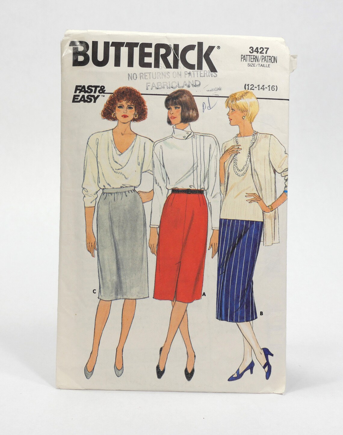 Vintage 1980's Women's Sewing Patterns - Lot of 6 - Complete/uncut ...