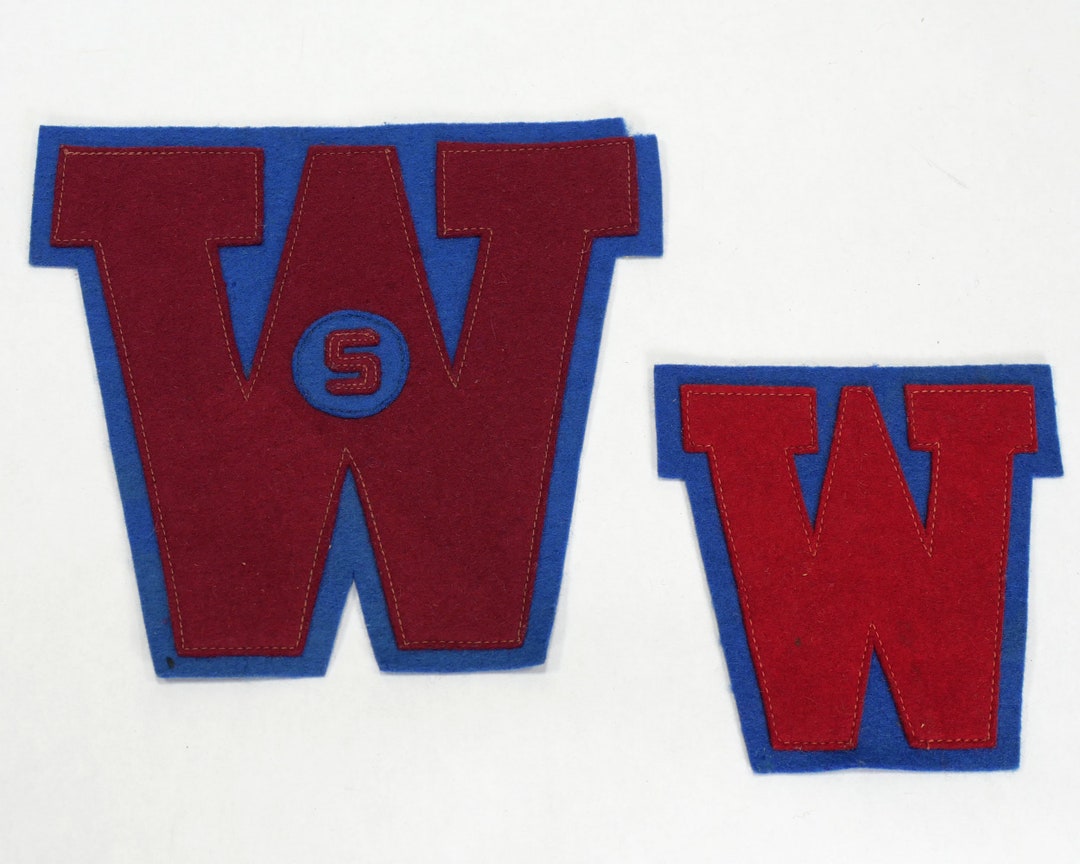 Vintage Varsity Letter W or M - Lot of 2 - 1940s - Letter Sweater ...
