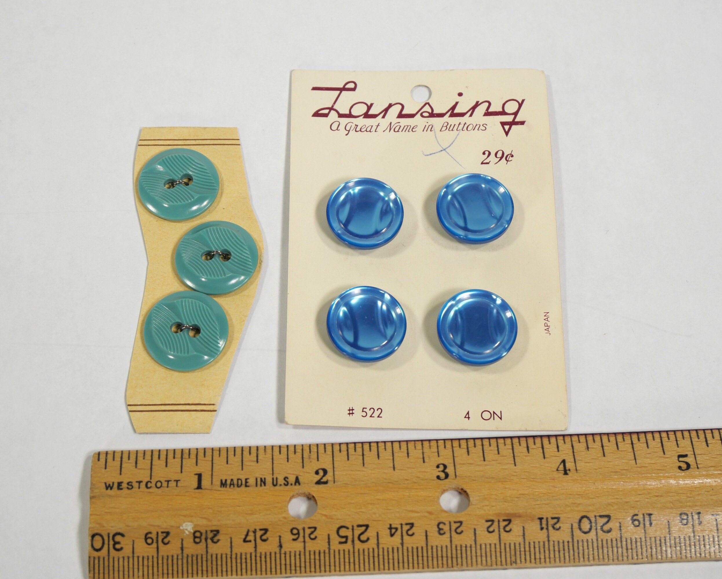 Vintage Turquoise Plastic Buttons Lot of 13 Buttons Variety of Styles ...